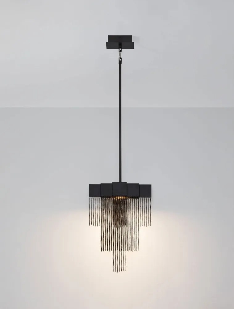 Matně černé ocelové LED stmívatelné závěsné svítidlo Revια – Nova Luce