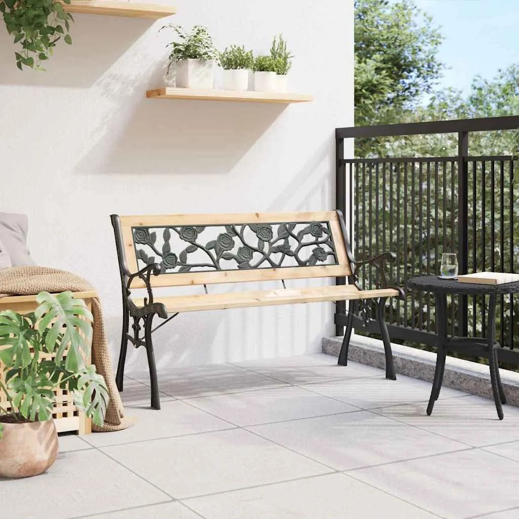 Zahradní lavice 2 -Seater 116 x 54 x 73 cm dřevo Hnědá 319570