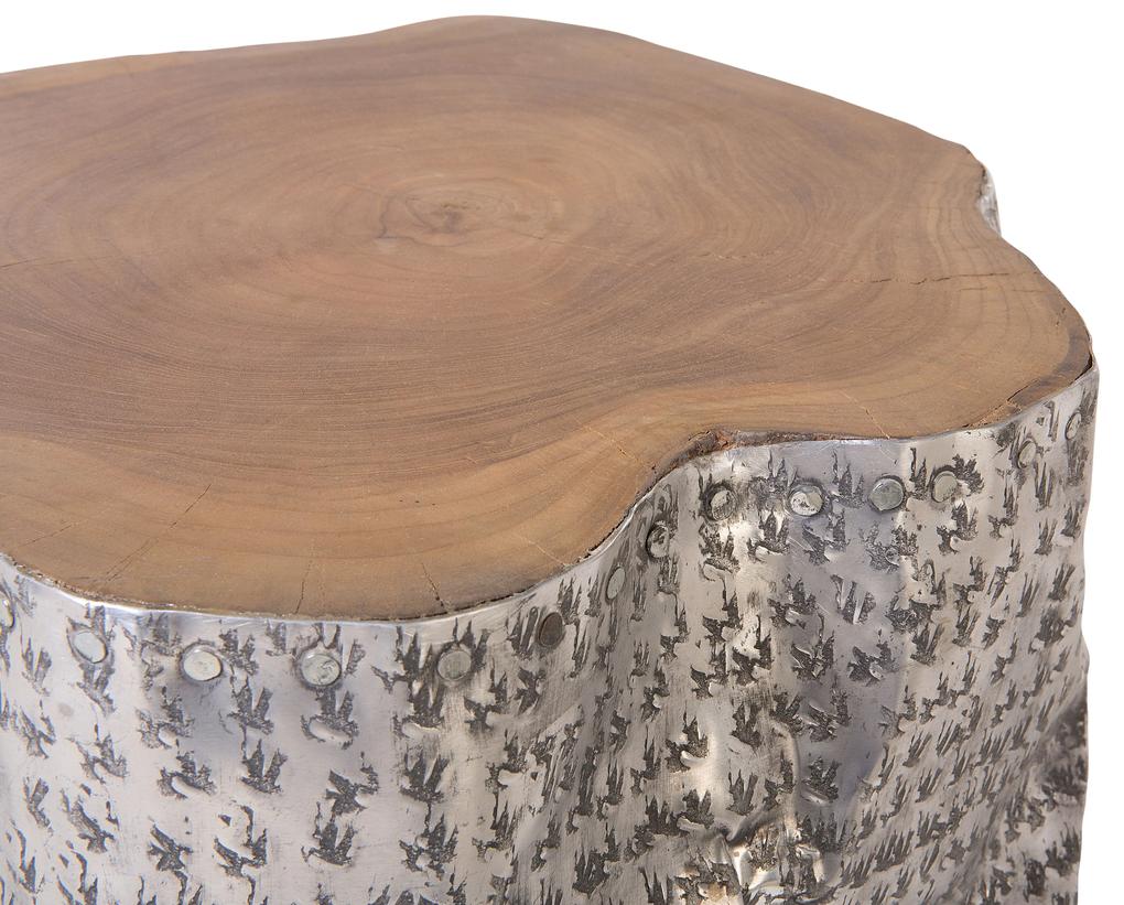 Dřevěný stolek na kávu ve tvaru kmenu GORDON Beliani
