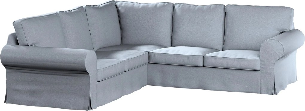 Potah na pohovku IKEA Ektorp rohová barva modrá látka pletený vzor