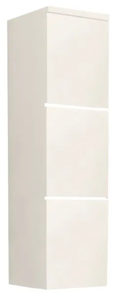Bílá skříňka vysoká MASON WH 11, vysoký lesk HG