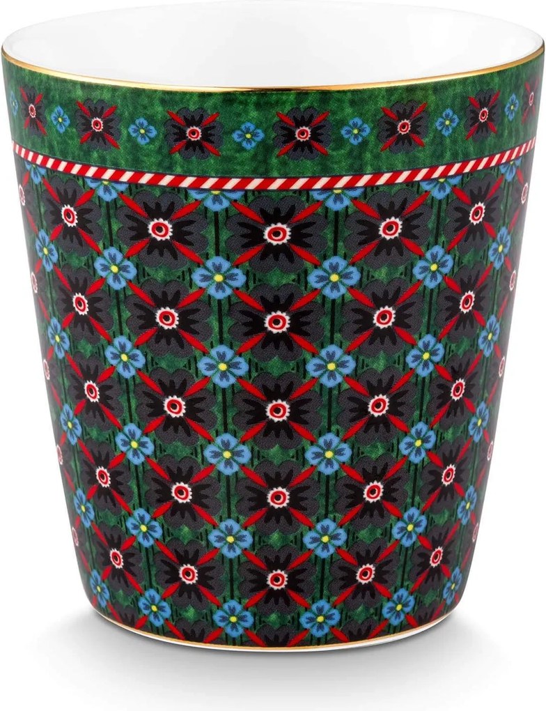 Pip Studio dárková sada 4 hrnků Oriental Berry Blues Blue (Luxusní sada porcelánových hrnků)