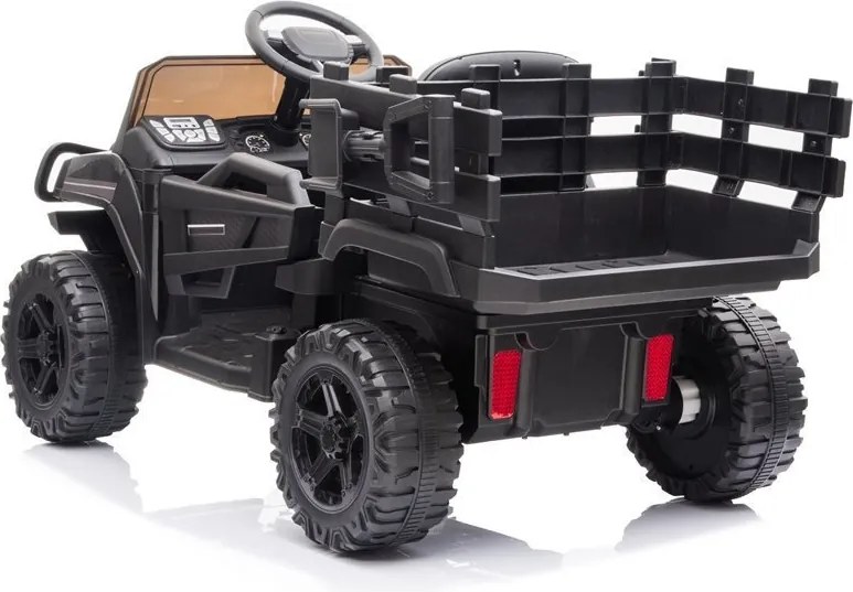 LEAN CARS Autíčko na baterie BDM0926 LED MP3 dálkové černé