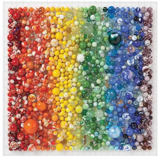 Galison Puzzle Duhové kuličky 500 dílků
