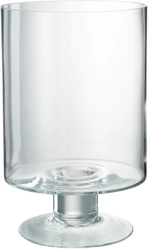 Skleněná váza na noze Hurricane - 19 × 19 × 30 cm
