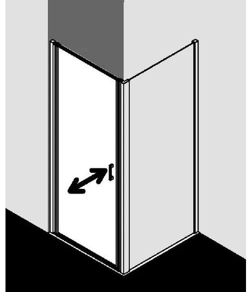 Kermi Cada XS Sprchové dveře 70 cm, levé, stříbrná CK1WL07020VPK