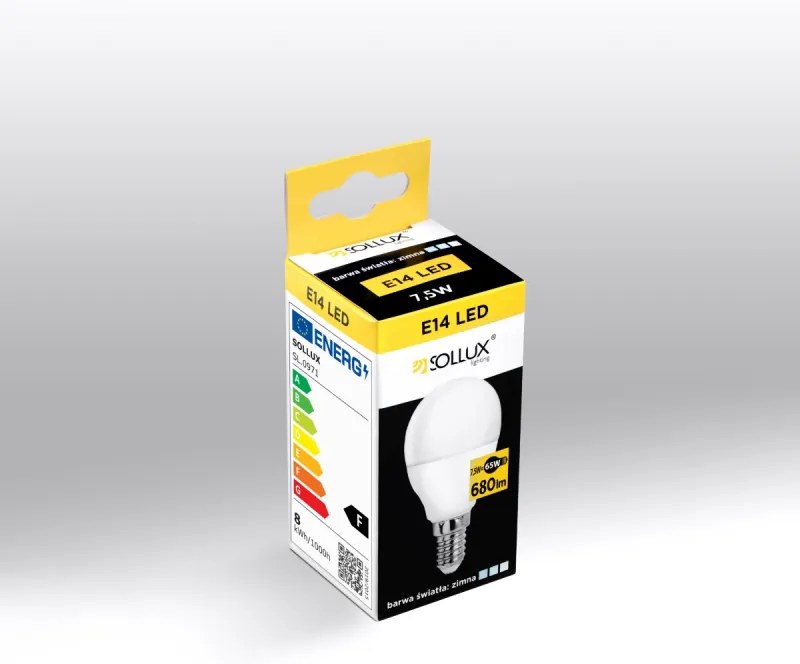 LED žárovka E14 4000K 7,5W 680lm SL.0971 - Sollux