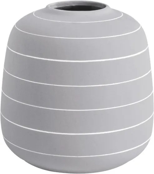 Světle šedá keramická váza PT LIVING Terra, ⌀ 16,5 cm