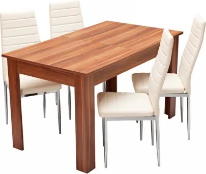 Jídelní rozkládací stůl 138 -180x80 ořech 61605