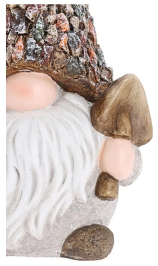Zahradní figurka z polyresinu Gnome 1, 30,5 cm, vícebarevná