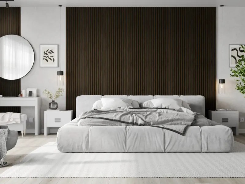 Mexen Lam-F, akustické stěnové lamely 275 × 31,5 cm, filc 6 mm, wenge, S105-275317-2812-071