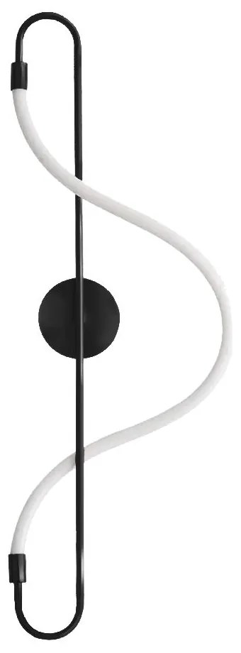 Toolight, LED nástěnné svítidlo Long Black APP857-W, černá-bílá, OSW-04032