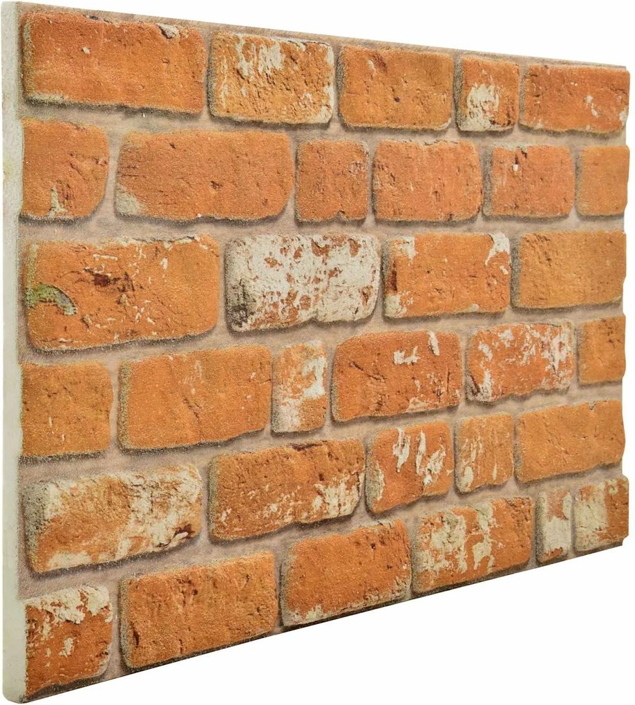 Nástěnné panely 10 ks 100 x 50 cm Cihla EPS pěna 153605