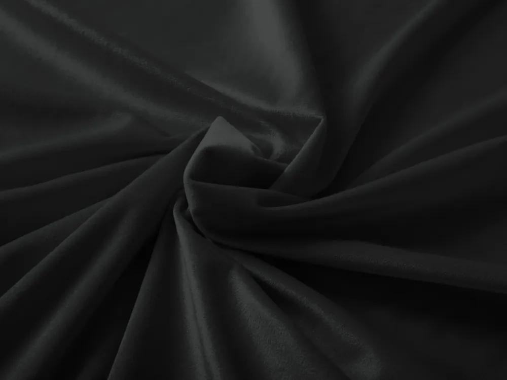 Biante Sametový čtvercový ubrus Velvet Premium SVP-014 Černozelený 120x120 cm