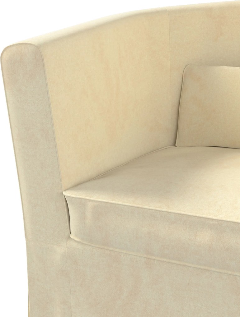 Potah na křeslo IKEA Ektorp Tullsta barva ekr látka lesklé, sametová