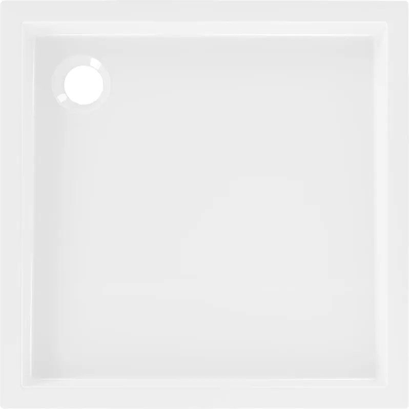 Mexen Flow+ čtvercový sprchový kout 70 x 70 cm, bílý lesk - 46S107070H