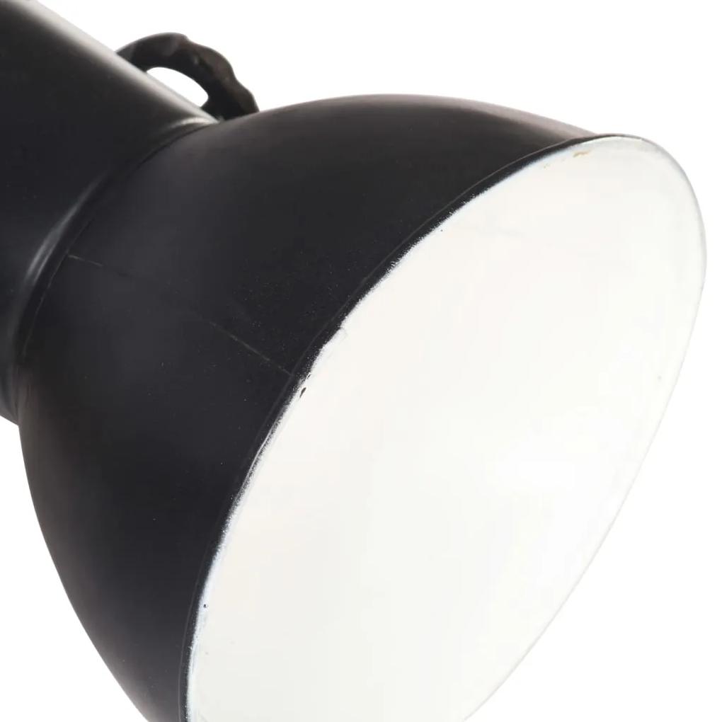 vidaXL Industriální nástěnné svítidlo černé 90 x 25 cm E27