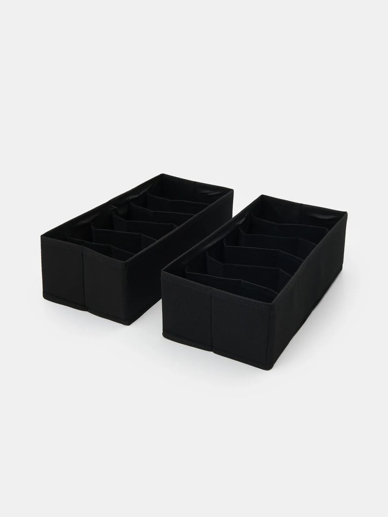 Sinsay - Sada organizérů na spodní prádlo 2 pack - černá