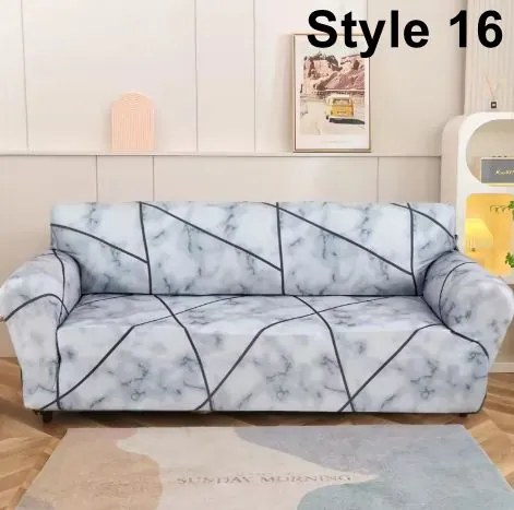 Elastický strečový potah na pohovku či křeslo Rozměry (cm): 1místná pohovka/křeslo 90 - 140 cm, Varianta: Styl 16