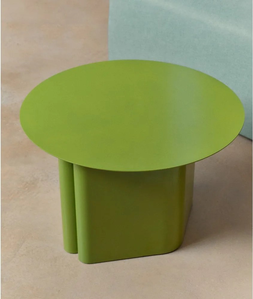 Kovový kulatý odkládací stolek ø 55 cm Arvin – Kave Home
