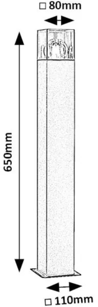 Rabalux 77082 - Venkovní lampa LOANDA 1xE27/60W/230V IP54 černá