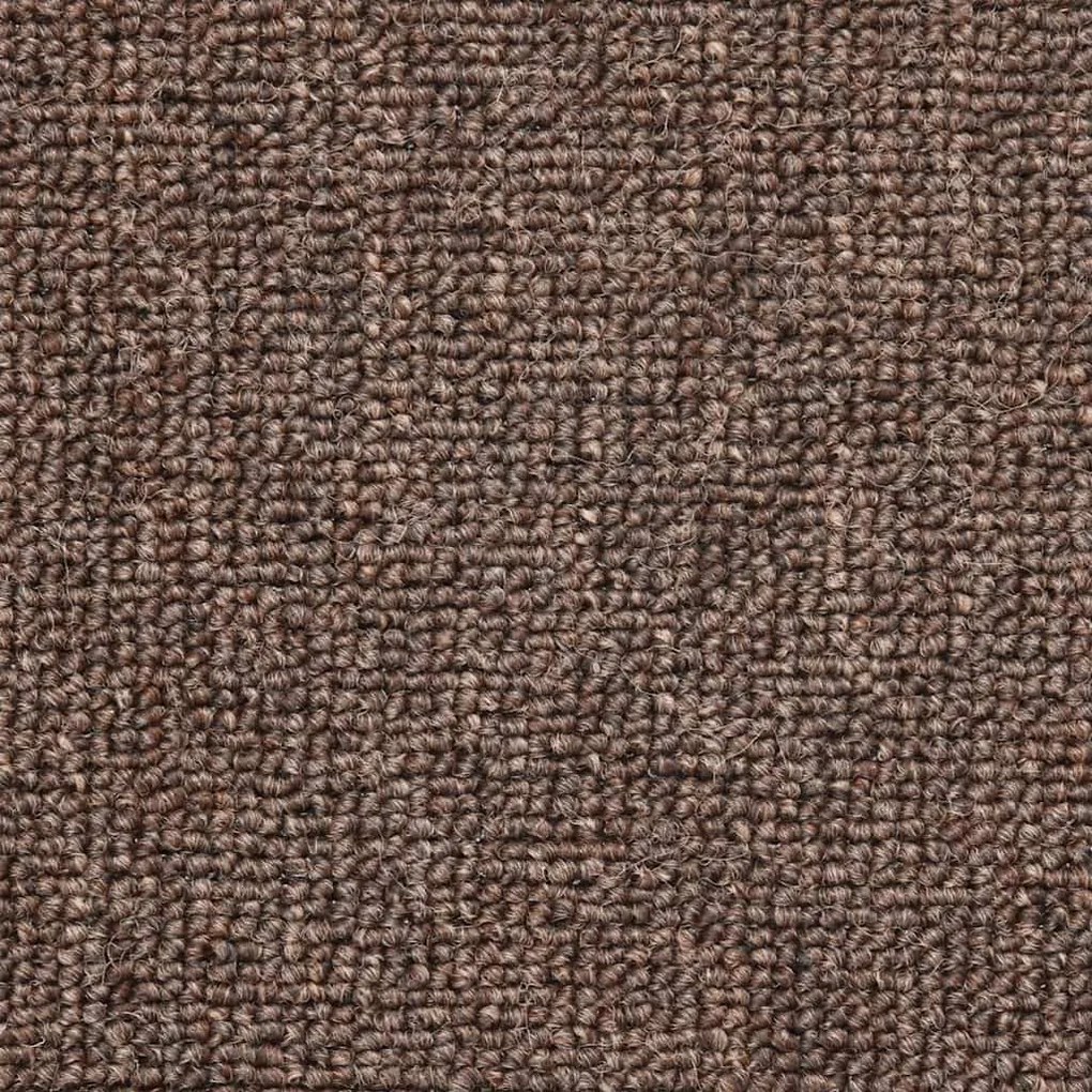Schodové rohože 20 ks 56 x 17 x 3 cm kávově hnědé, půlkulaté 3365785