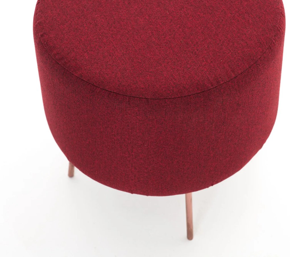 Atelier del Sofa Taburet Octo - Claret Red, Červená