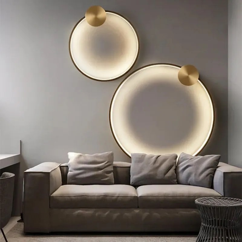 Toolight Toolight, LED nástěnné svítidlo 50cm 23W 4000K APP1391-CW, zlatá matná, OSW-00917