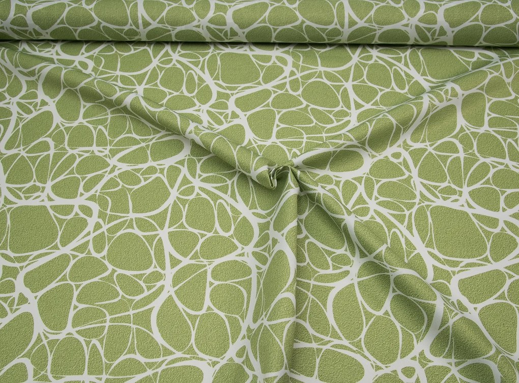 Ubrus teflonový zelený se vzorem Rozměry: 120x120, Tvar: Čtverec