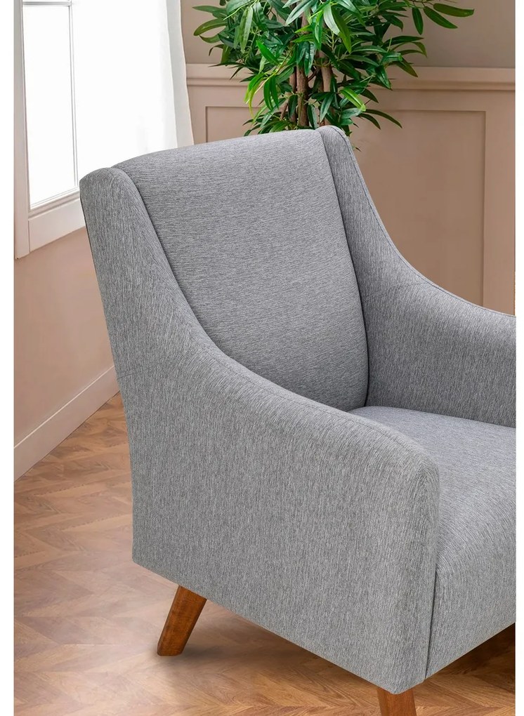 Hanah Home Set křesla a pohovky HERA šedý 237 cm