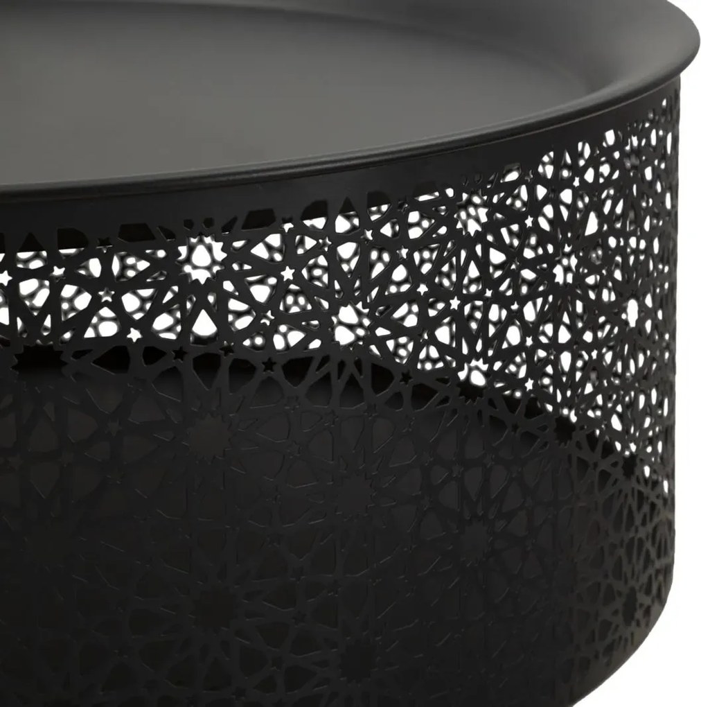 Odkládací stolek Blacky 35 cm černý/zlatý