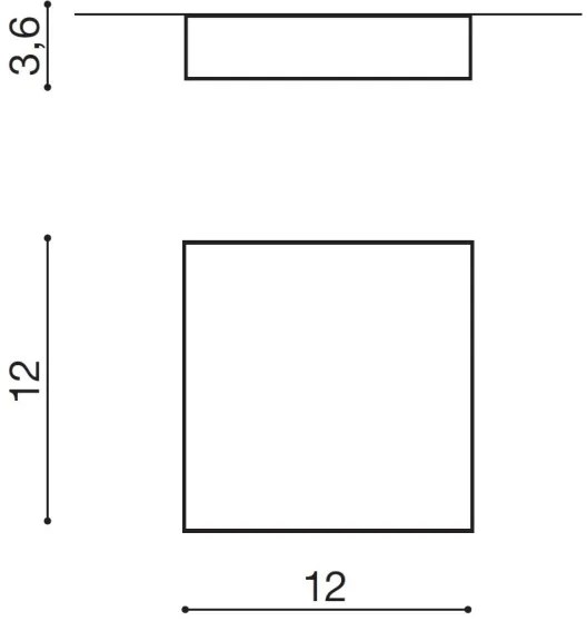 Azzardo AZ2781 - LED Stropní svítidlo FALCO LED/12W/230V