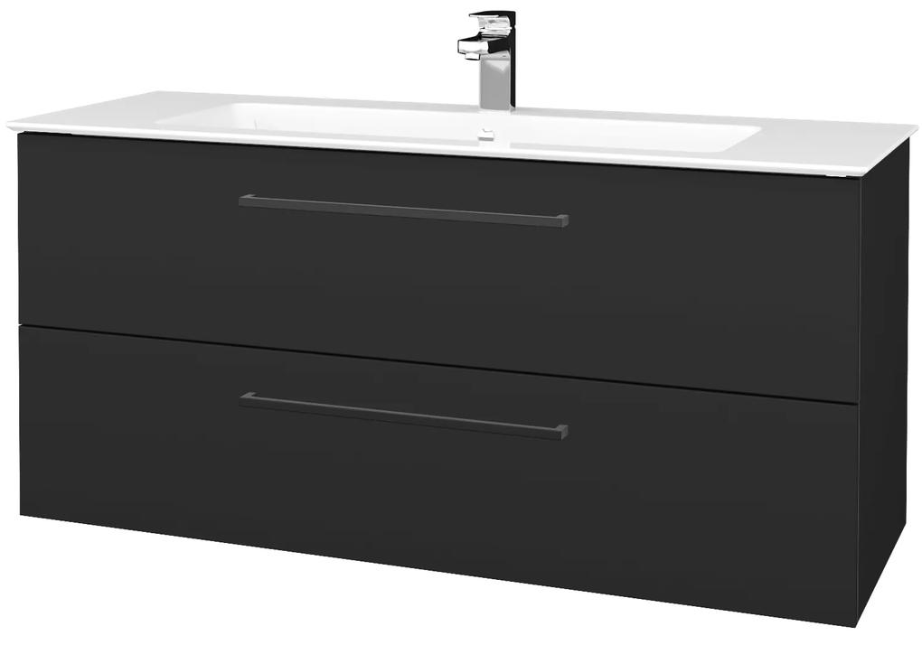 Dřevojas Koupelnová skříň GIO SZZ2 120 Varianta: N01 Bílá lesk / Úchytka T06 / D15 Nebraska