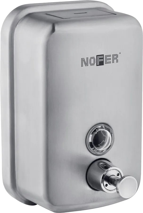 NOFER NOFER, Dávkovač tekutého mýdla 600 ml, nerez mat, 03001.06.S