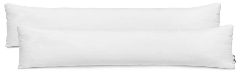 Podlouhlý Povlak na polštář Bavlněný Hladký Bílý AMBER