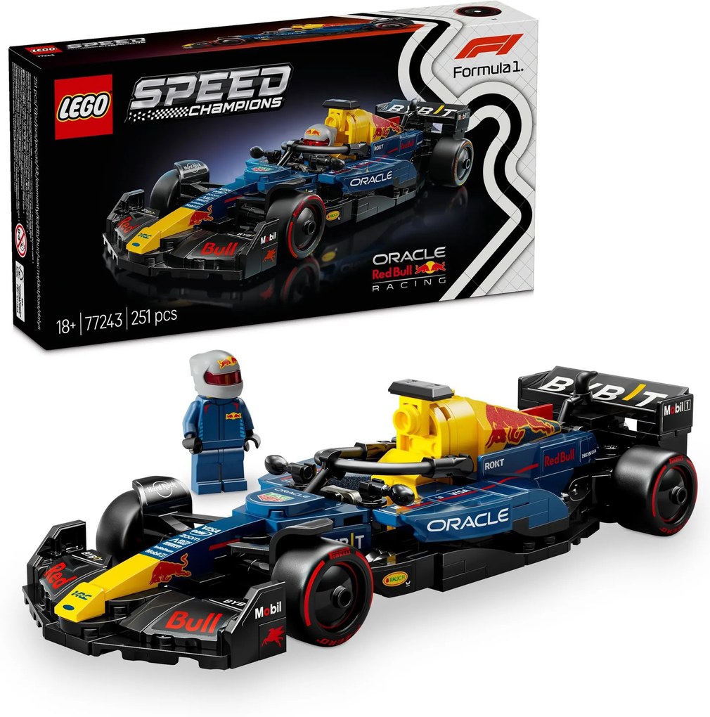 Lego speed champions 77243 závodní auto oracle red bull racing rb20 f1 5702017816104