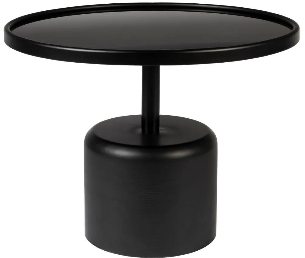 OnaDnes -20% White Label Černý skleněný konferenční stolek WLL MILO 60 cm