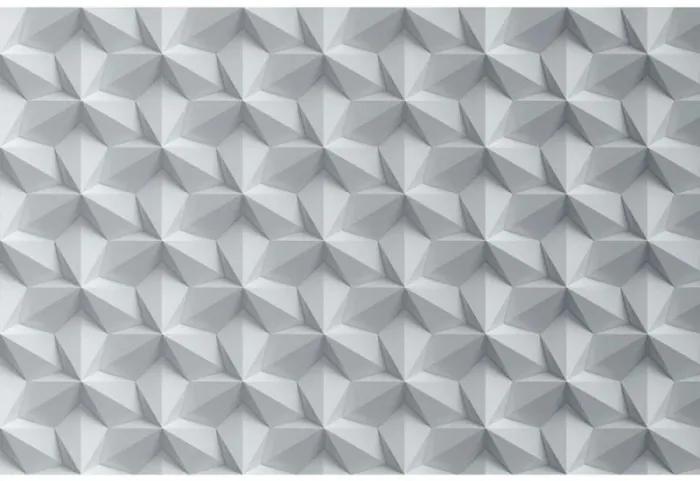 DIMEX | Samolepicí vliesová fototapeta na zeď 3D moderní ornament MA-5-0300 | 375 x 250 cm | černá, šedá