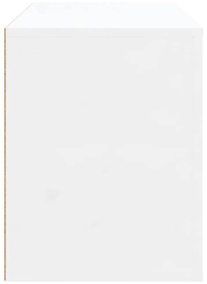 Botník bílý s vysokým leskem 80 x 35 x 45 cm kompozitní dřevo - Default Title