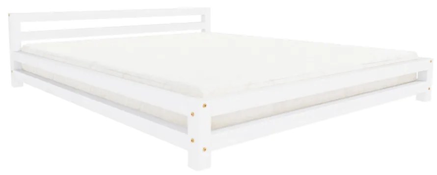 Benlemi Dvoulůžková postel MODERN Zvolte barvu: Tmavě šedá, Zvolte rozměr: 180 x 200 cm