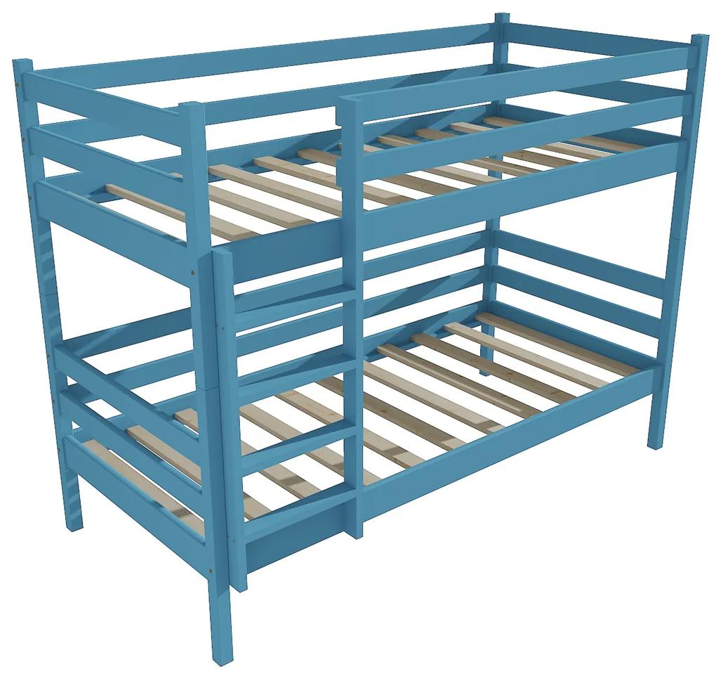 Vomaks Patrová postel PP 008 Rozměr: 90 x 200 cm, Barva: surové dřevo, Prostor mezi lůžky: 80 cm