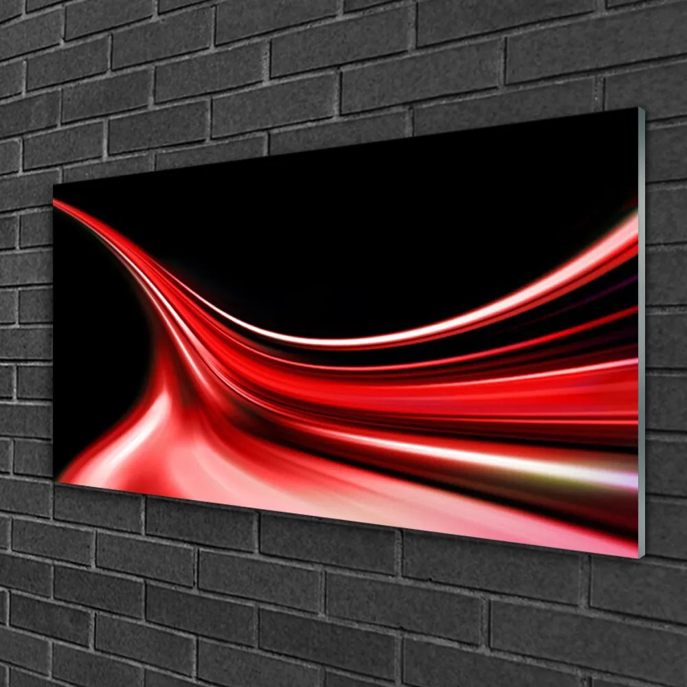 Obraz na skle Abstrakce Čáry Umění 125x50 cm