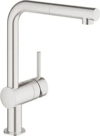 Grohe Minta dřezová baterie s vytahovací sprškou supersteel 32168dc0 G32168DC0