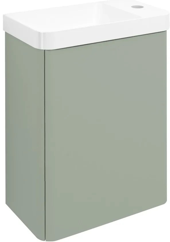 Sapho Zorba koupelnová skříňka pod umyvadlo 39 x 50 x 21,5cm verde zelená LT113-4444