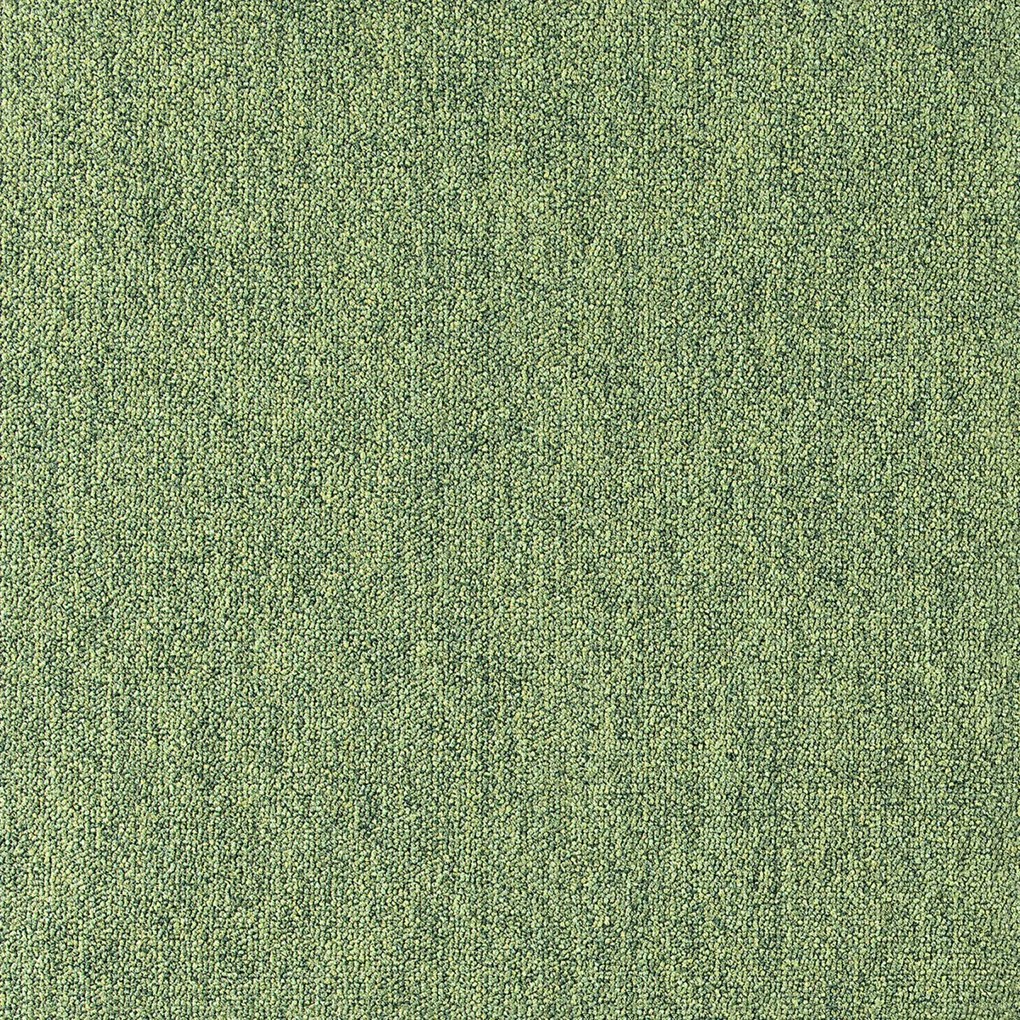 Tapibel, Metrážový koberec Cobalt SDN 64073 - AB zelený, zátěžový, na míru, šíře 4m, zelená, ab (mřížka), chodba / předsíň