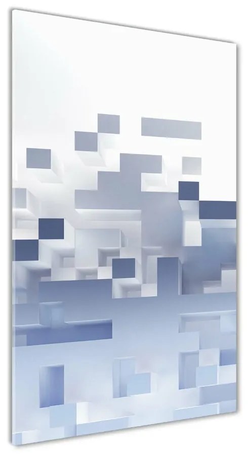 Wallmuralia Vertikální Foto-obraz na skle Abstrakce kostky 50x100