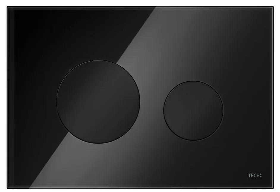 TECE TECEloop- Ovládací tlačítko, skleněné, černé sklo - černá 9240657