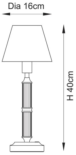 Endon 114849 - LED Stm. nabíjecí stolní lampa MORTON LED/1,5W/5V mosaz/béžová