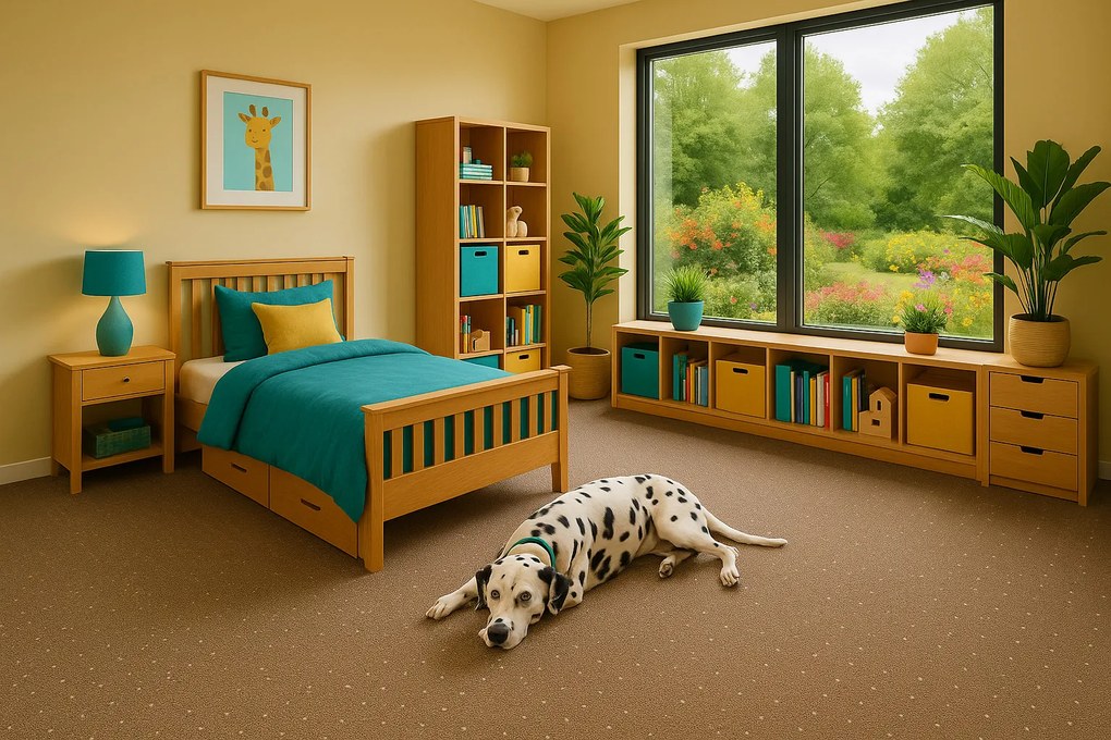 Condor Carpets, Metrážový koberec Udinese hnědý - neúčtujeme odřezky z role, na míru, šíře 4m, hnědá, filc, chodba / předsíň