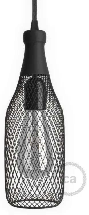 creative cables Kovový stínidlový rám ve tvaru lahve Magnum Barva komponentu: Bílá